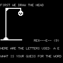 Buy Hangman for MICROTAN | retroplace